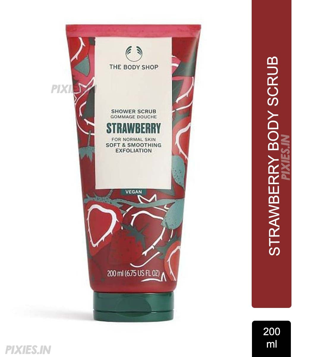 The Body Shop Strawberry Softening Body Polish Scrub (200ml) – Pixies.in