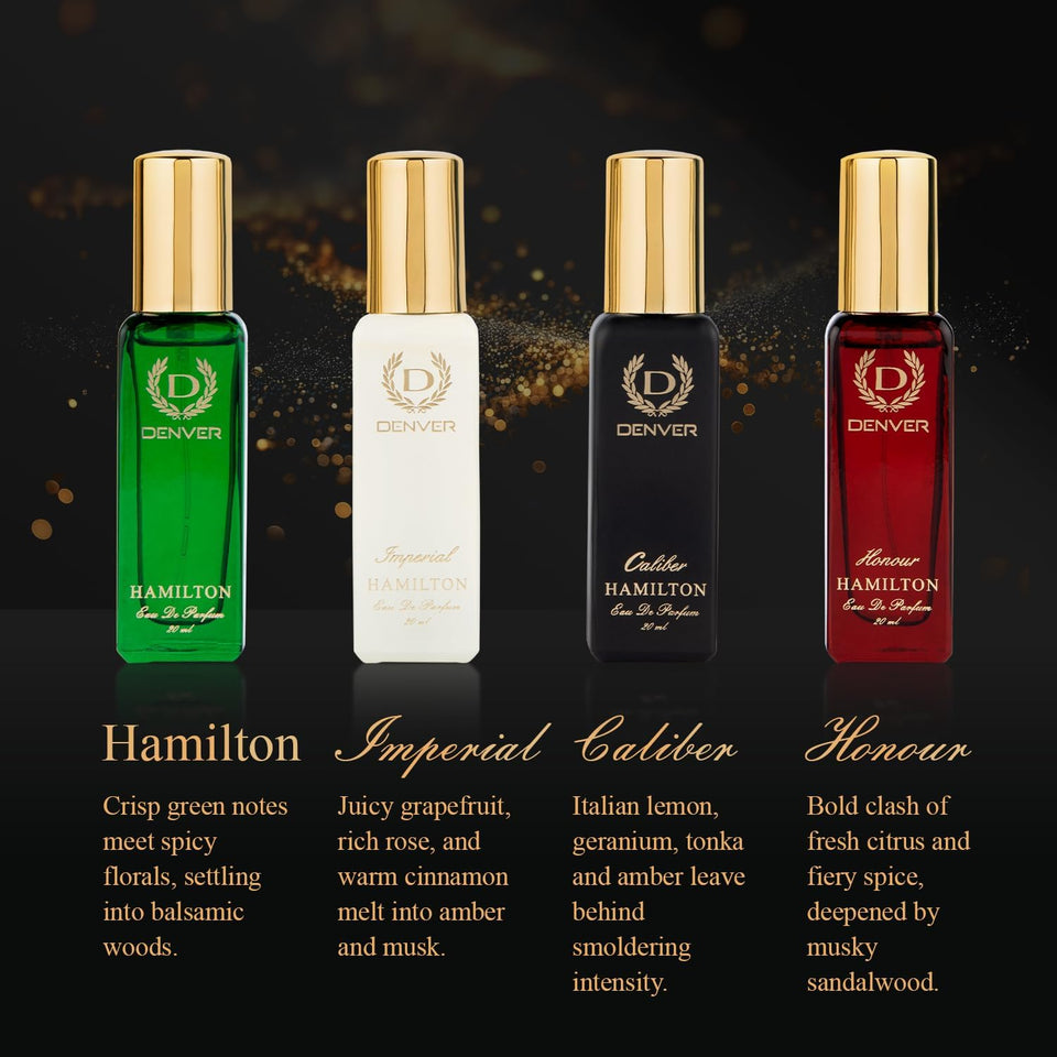 Denver Hamilton Luxury Perfume Gift Set Exclusive Collection (20ml x 4 ...