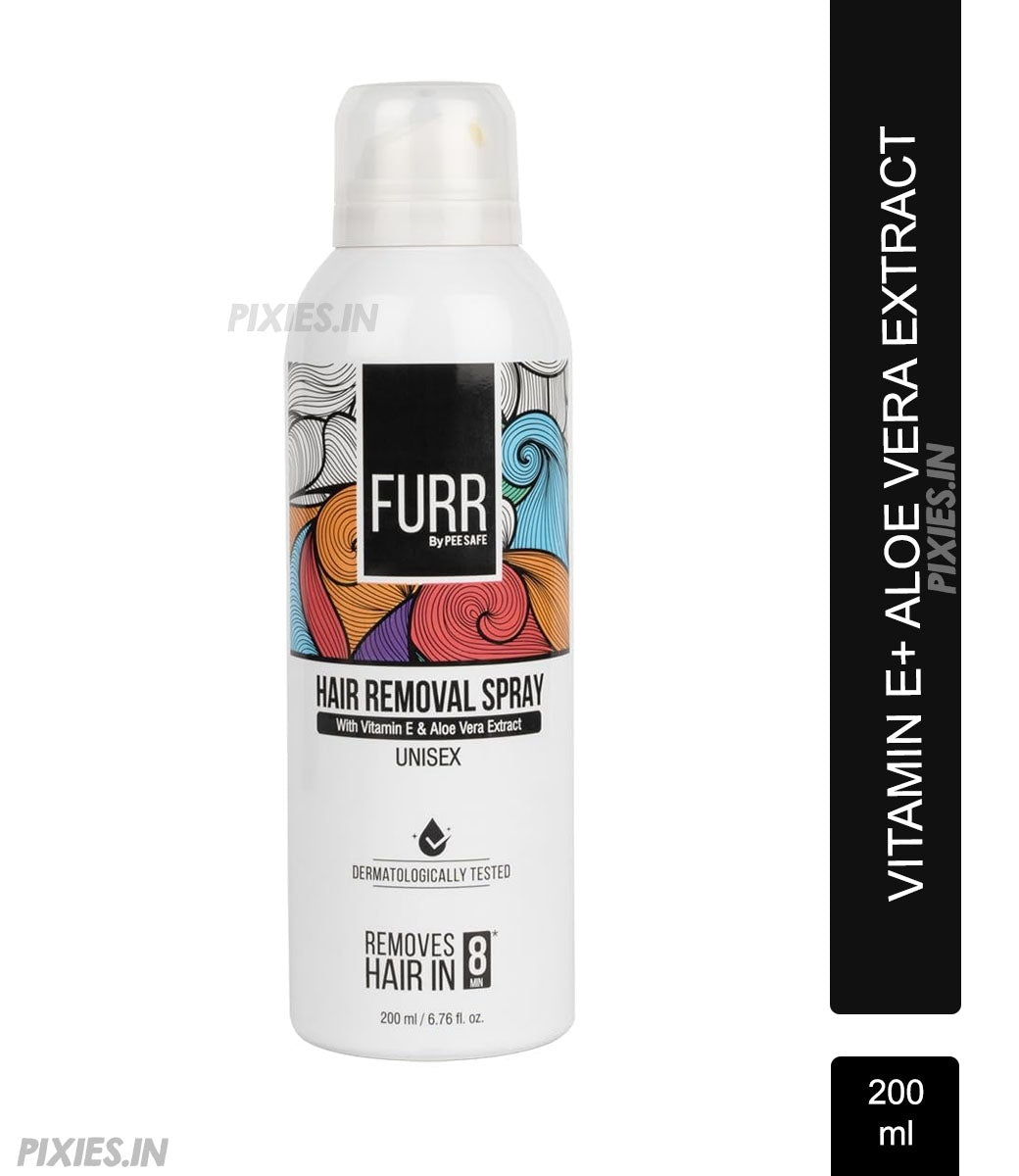 FURR Hair Removal Spray with Vitamin E & Aloe Vera Extract (200ml ...