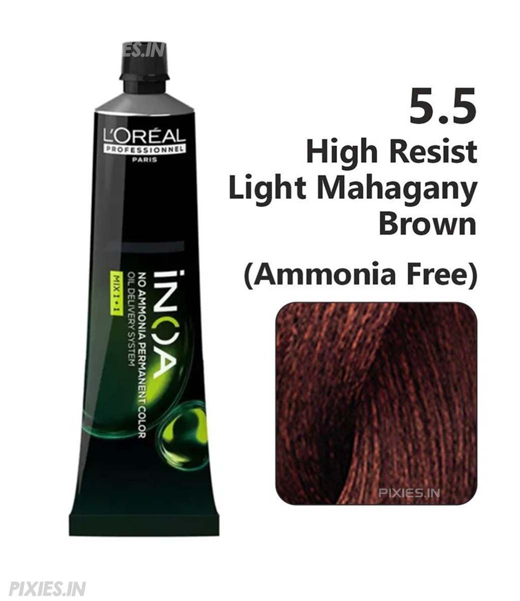 Buy L'oreal INOA Ammonia-free Hair Color - 5.5 (High Resist Light ...