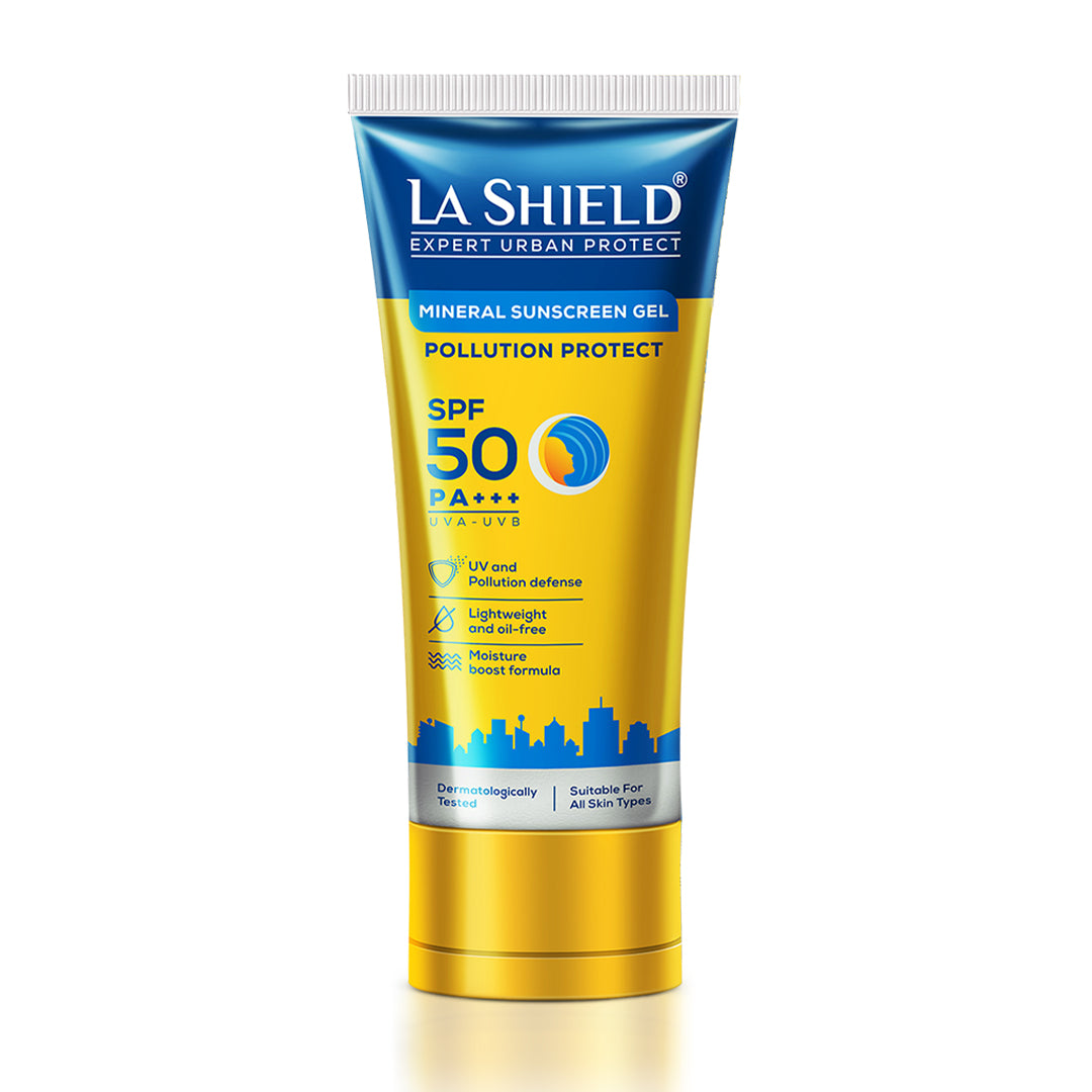 La Shield Pollution Protect SPF 50 Mineral Sunscreen Lightweight & Oil ...