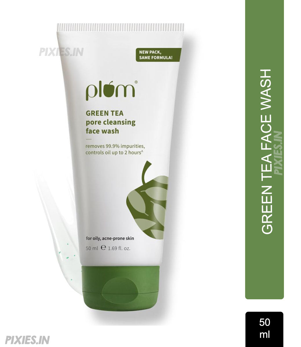 Buy Plum Green Tea Pore Cleansing Gel Face Wash With Glycolic Acid ...