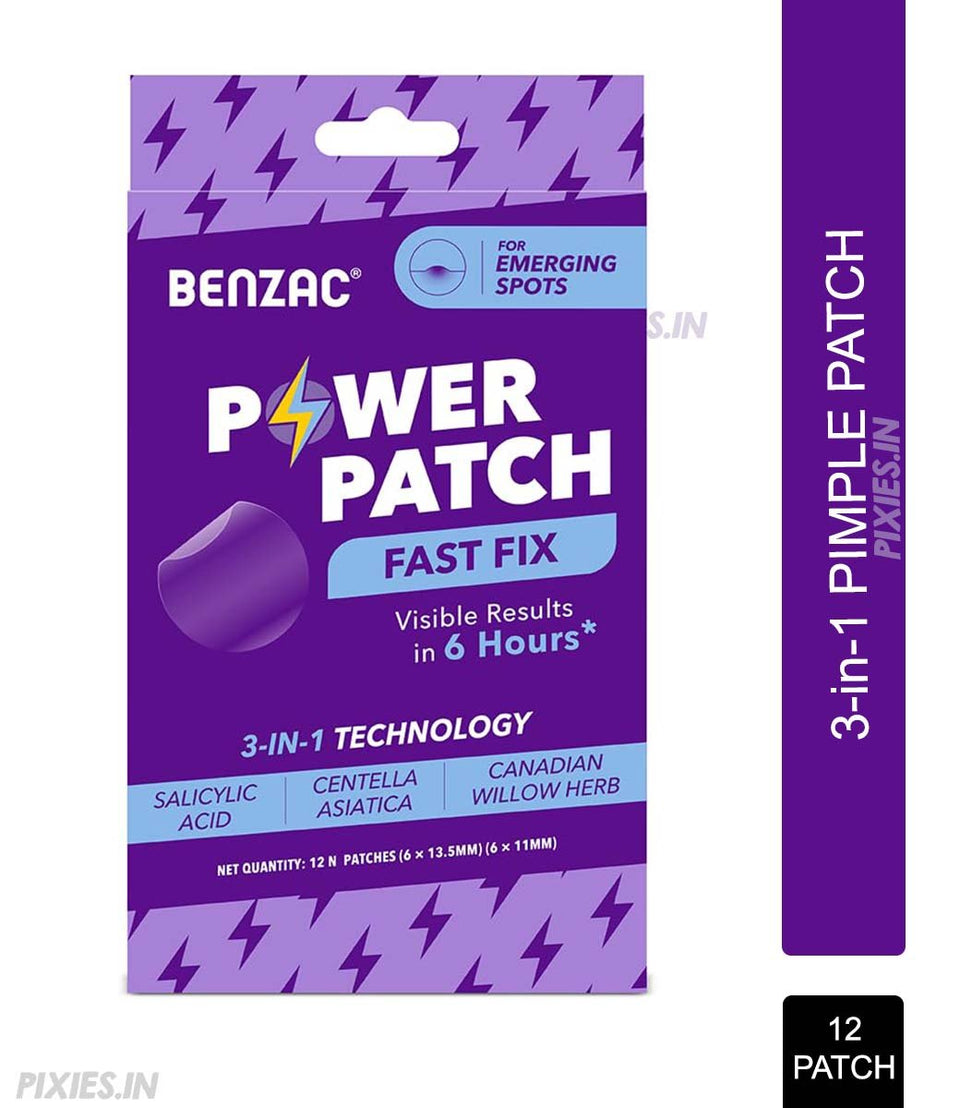 Buy Cetaphil Benzac Power Fast-Acting Pimple Patch (12 Patch) Online in India - Pixies.in