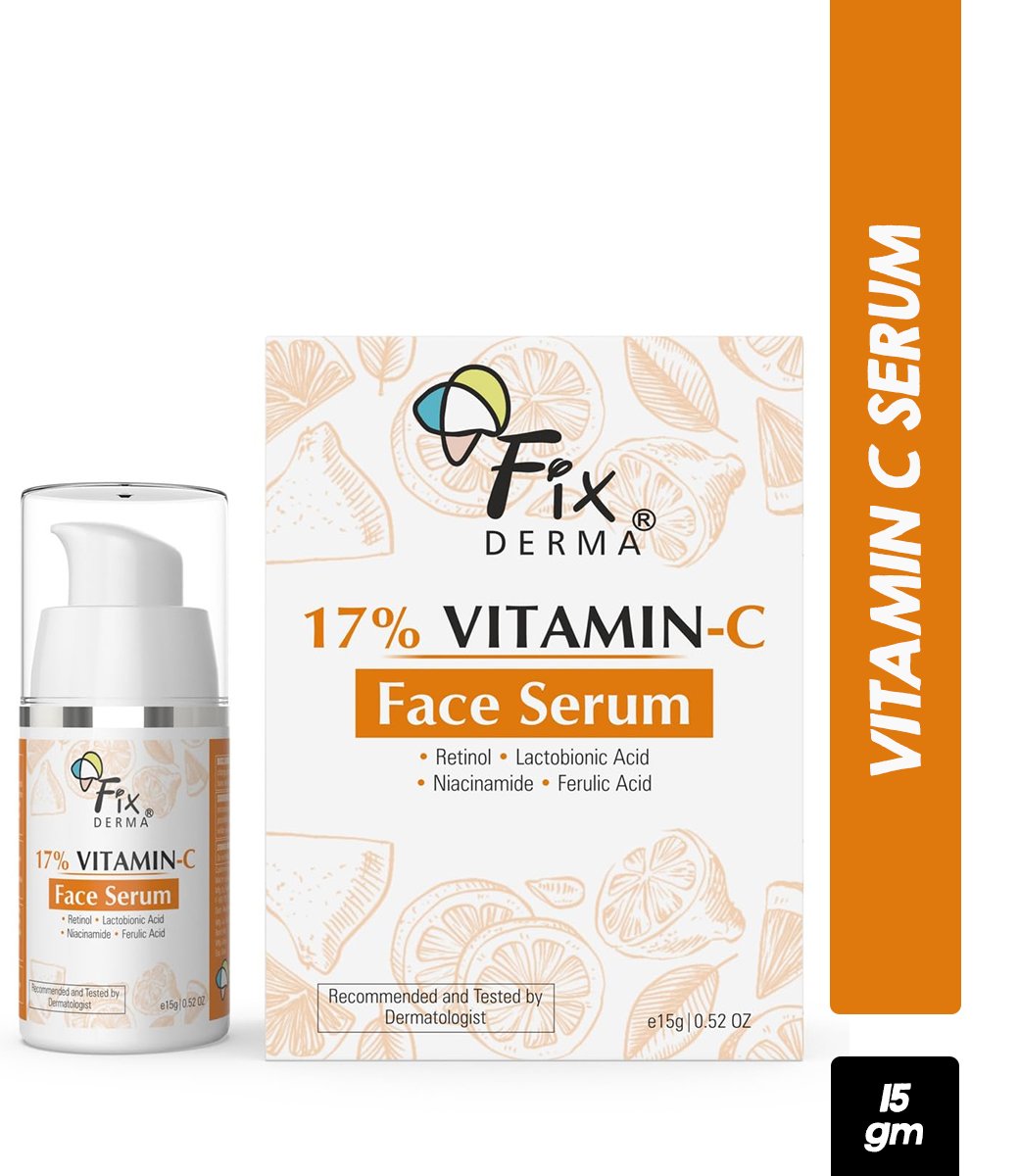 Buy Fixderma 17% Vitamin C Face Serum Retinol Face Serum Night Face ...
