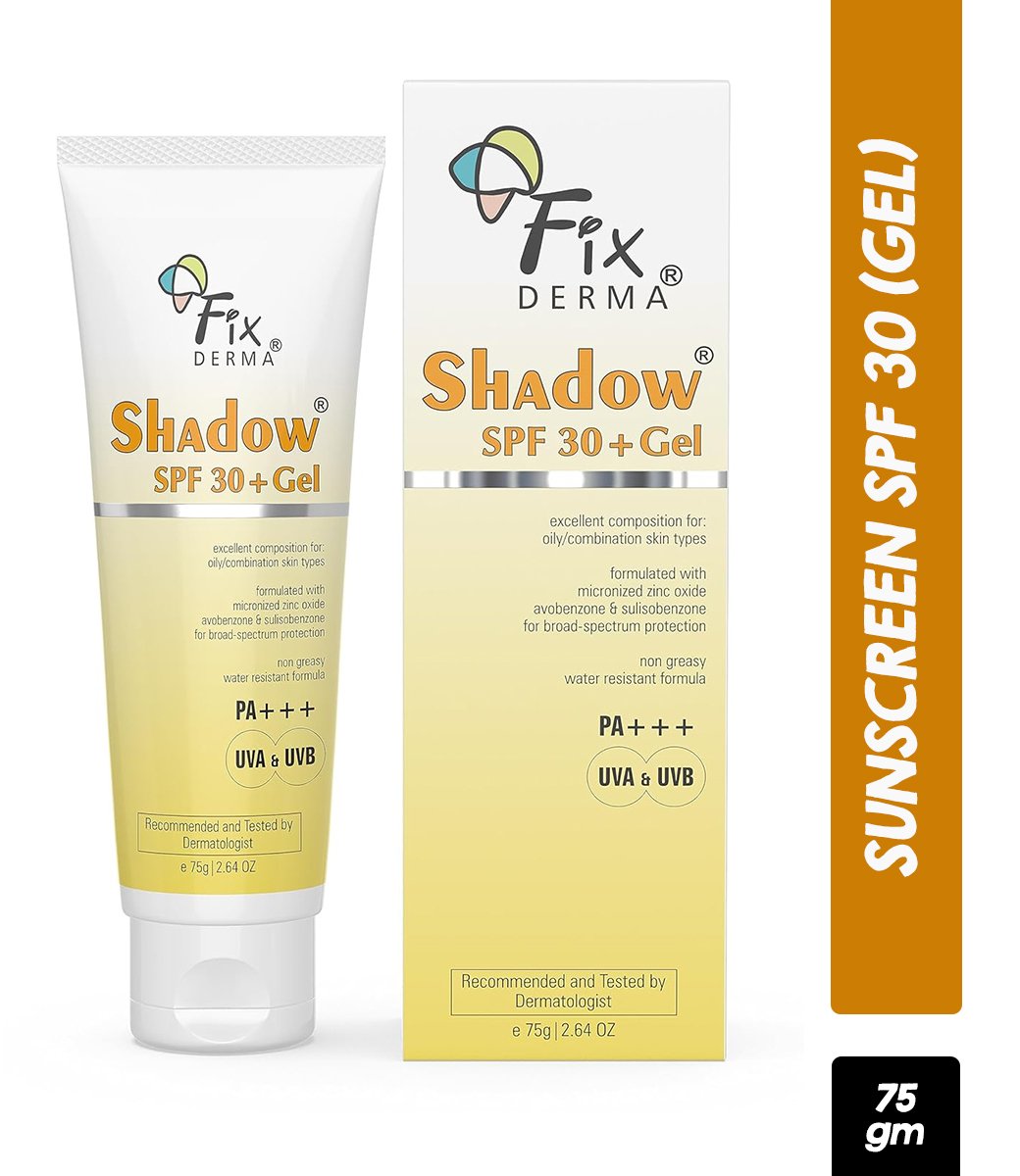 Buy Fixderma Shadow Sunscreen SPF 30+ Gel For Oily Skin Acne Prone- PA ...