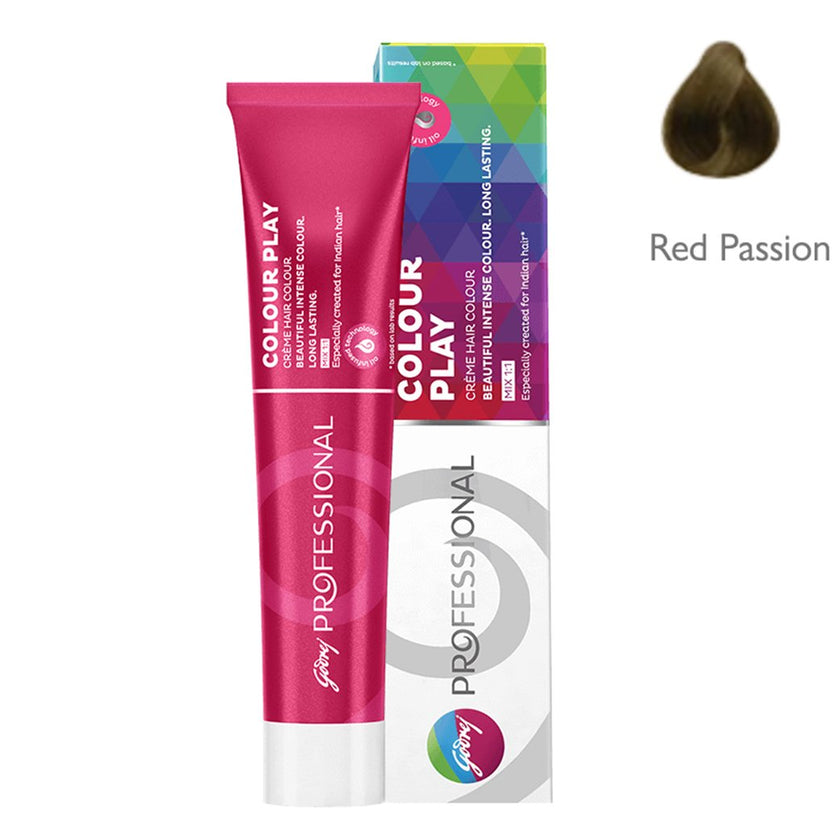 Buy Godrej Professional Colour Play Cream Hair Color – Red Passion ...