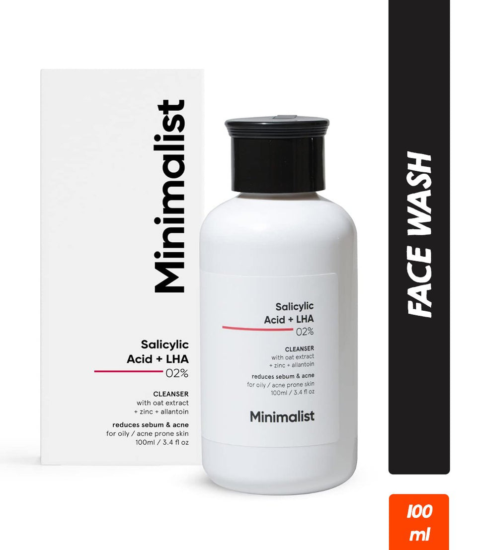 Buy Minimalist 2% Salicylic Acid + LHA Face Wash With Zinc For Reducing ...