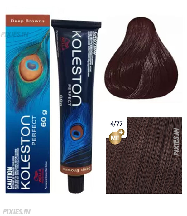 Buy Wella Professionals Koleston Perfect 4/77 Medium Brown Brown ...